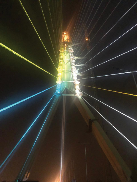 Iconic Structure: India’s first asymmetric cable-stayed bridge ...