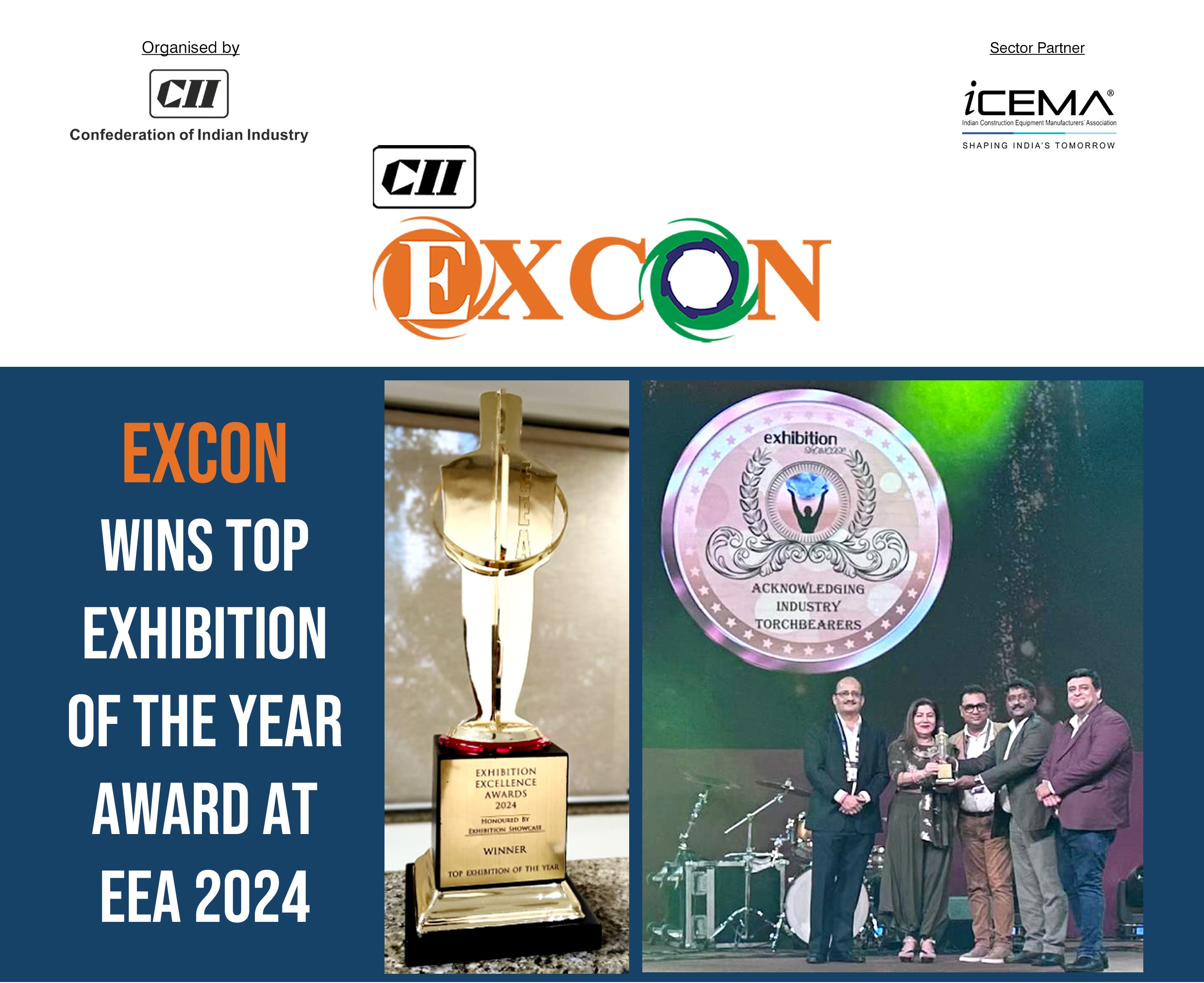 Excon wins top exhibition of the year award at EEA 2024 - Indian ...